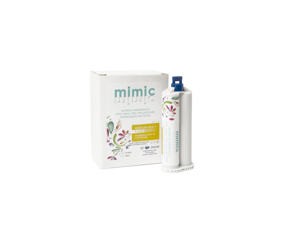 MIMIC VPS Impression Material 2/Pk Regular Monophase | VPS-MR | Supply ...