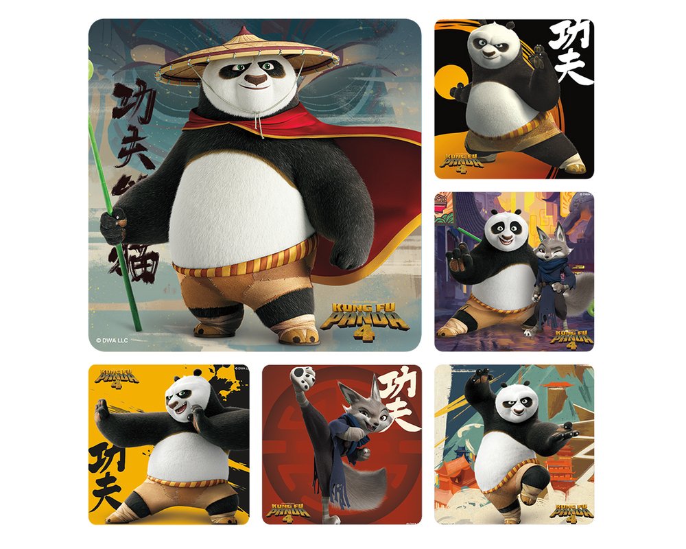 Kung Fu Panda 4 Stickers | MM6157 | Supply Clinic