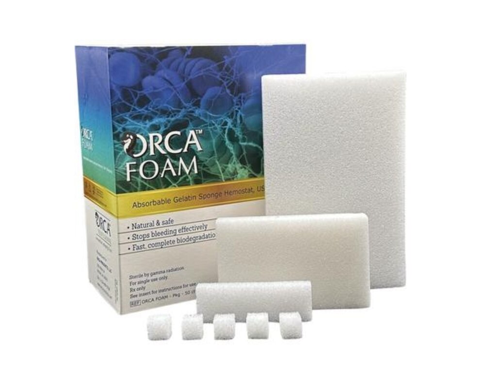 ORCA Foam Porcine Gelatin Hemostatic Sponges Nasal Tampon 20/Pk | OF ...
