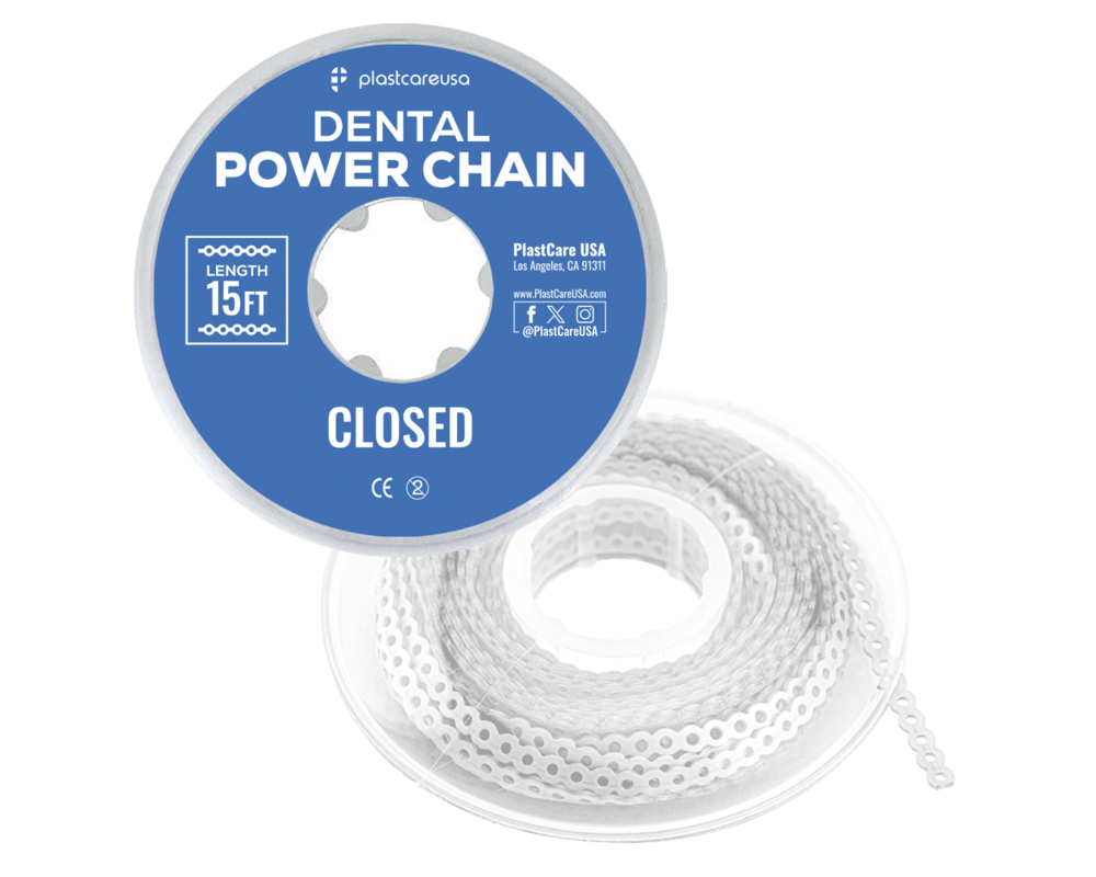 Clear Dental Power Chain (Closed) – 15 ft Orthodontic Elastic Chain for ...