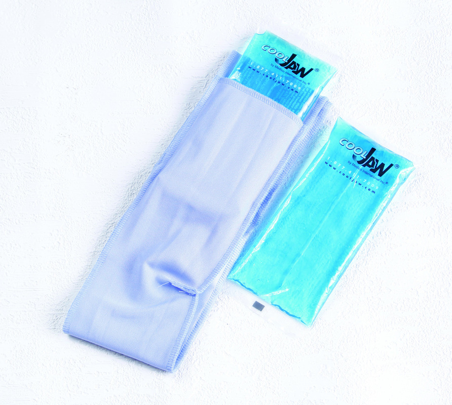 Cool Jaw Soft Stretch Wrap with Chin Cup and 4 Hot/Cold Packs, Blue 24 ...