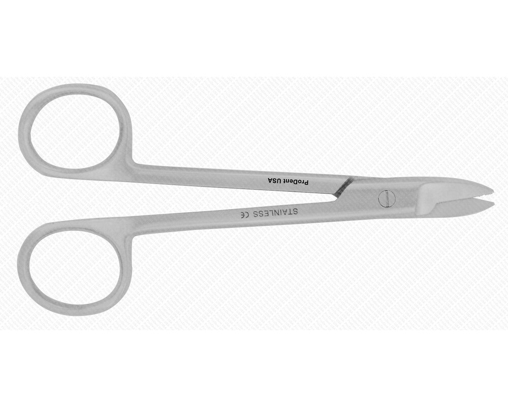 4.5" Straight Crown Scissors, Serrated | 12-16200 | Supply Clinic