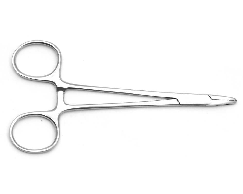 5" Collier Needle Holder Fenestrated Jaws | 14-10100 | Supply Clinic