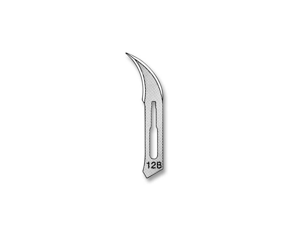 Scalpel Blades #12B CS Sterile 100/Pk | 2001T-12B | Supply Clinic