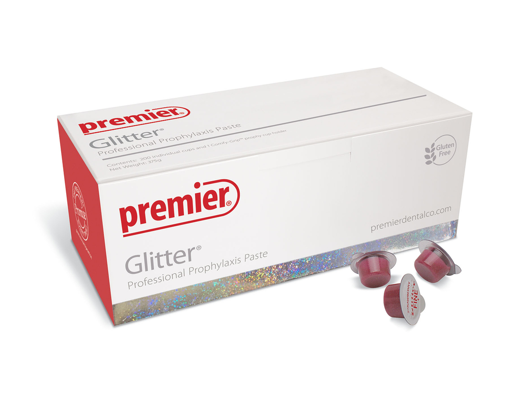 Glitter Prophy Paste Extra Coarse Mint 200/Bx | 9007406 | Supply Clinic