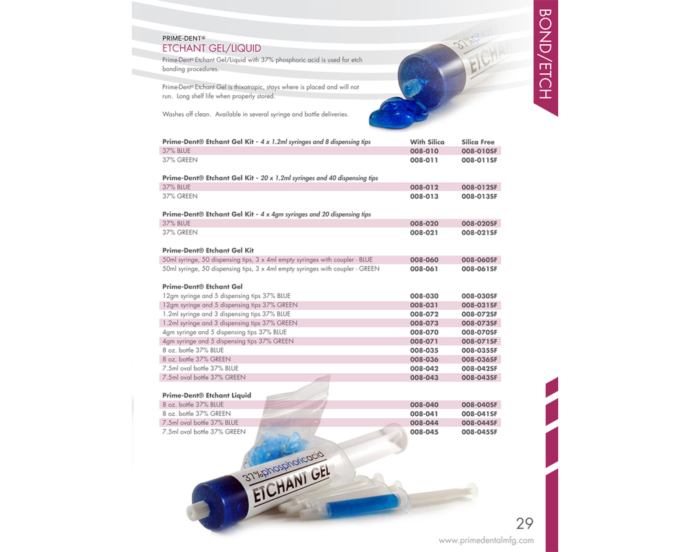 Prime-Dent Etch Gel Syringe Kit: Blue | 008-010 | Supply Clinic