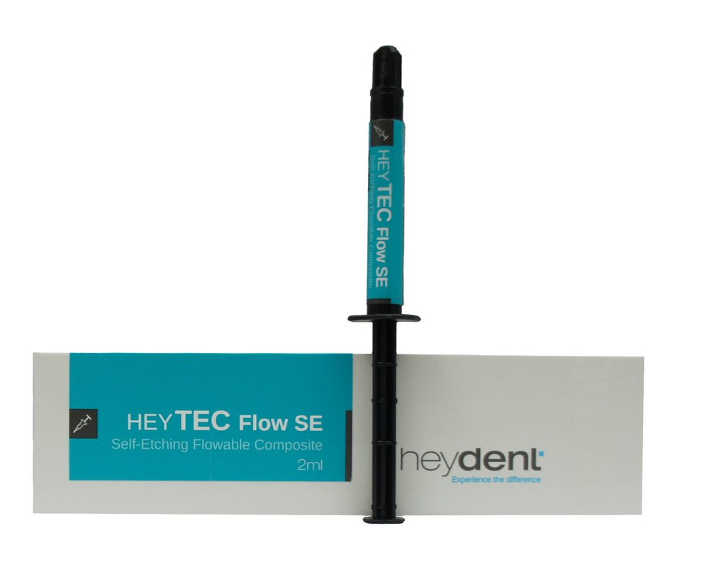 HeyTec Flow SE Flowable Composite 2ml syringe Shade A2 + 3 mixing tips ...